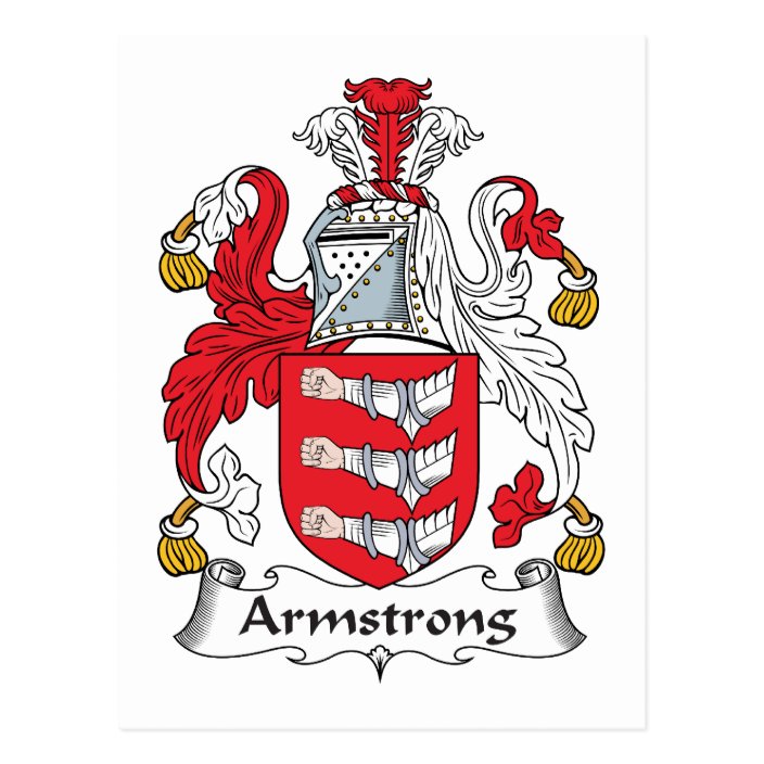 Armstrong Family Crest Postcard | Zazzle.com