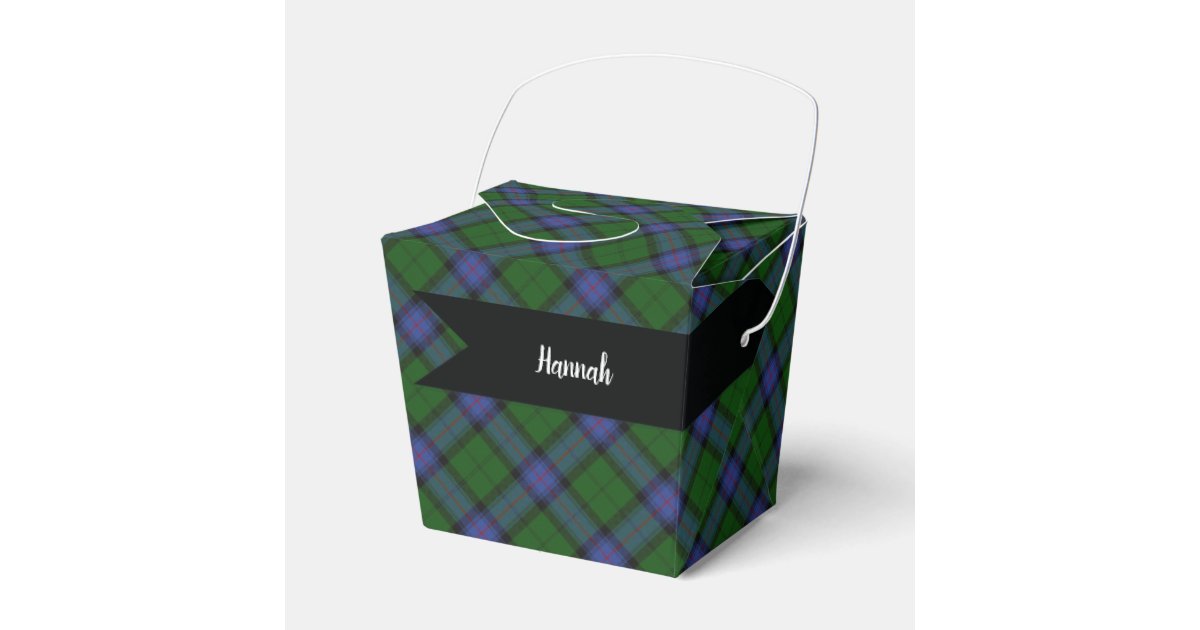 Armstrong Scottish Tartan Plaid Pattern Favor Boxes | Zazzle
