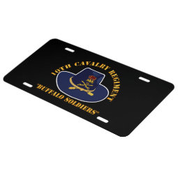 Army - 10th Cavalry Regiment w Cav Hat License Plate | Zazzle