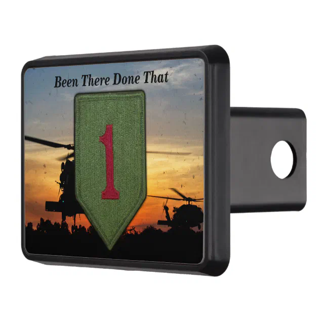Army 1st Infantry Division Fort Riley Veterans Hitch Cover | Zazzle