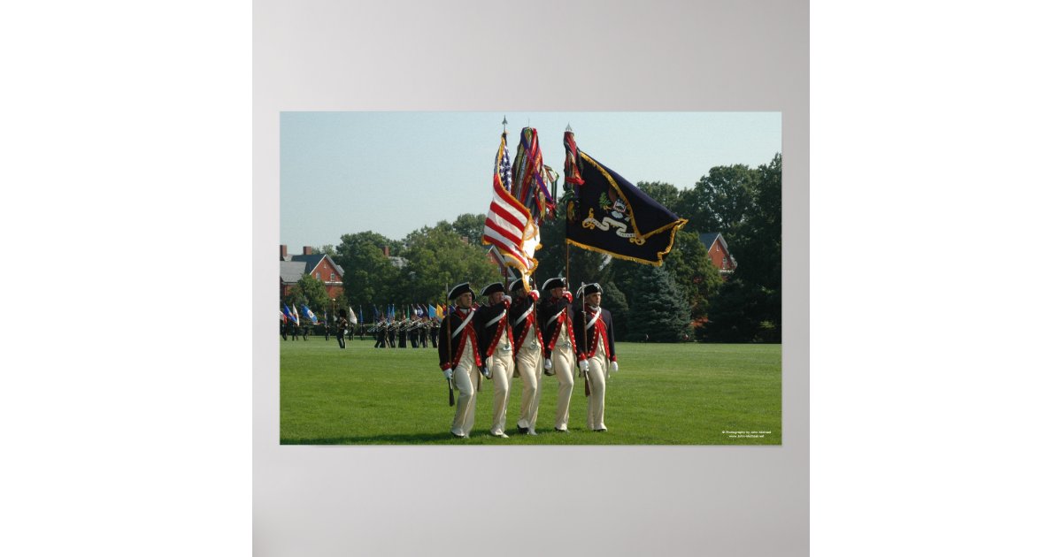 Army 3d Infantry - The Continental Color Guard Poster | Zazzle