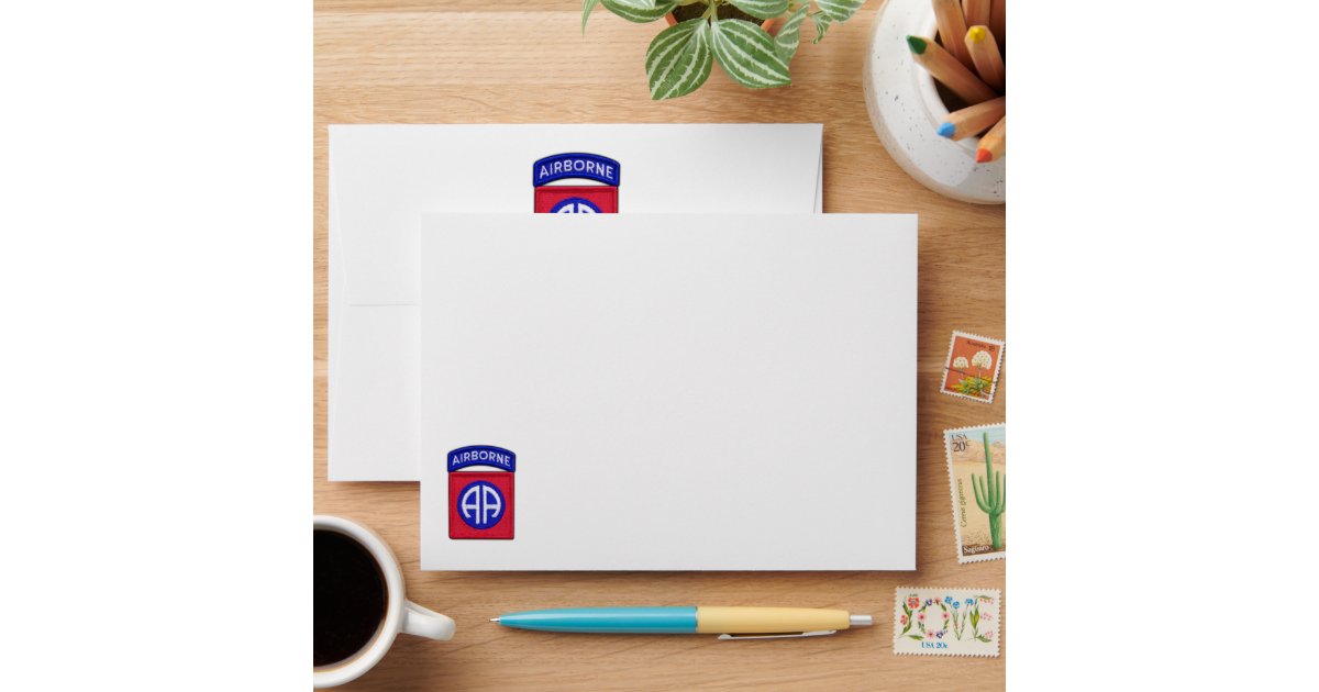 Army 82nd Airborne Division Envelopes | Zazzle