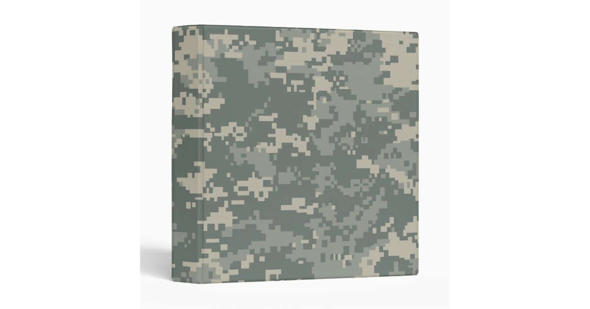 Army ACU Camouflage 3 Ring Binder | Zazzle
