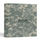 Army ACU Camouflage Customizable Binder | Zazzle