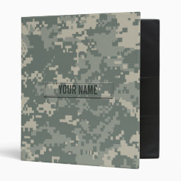 Army ACU Camouflage Customizable Binder | Zazzle