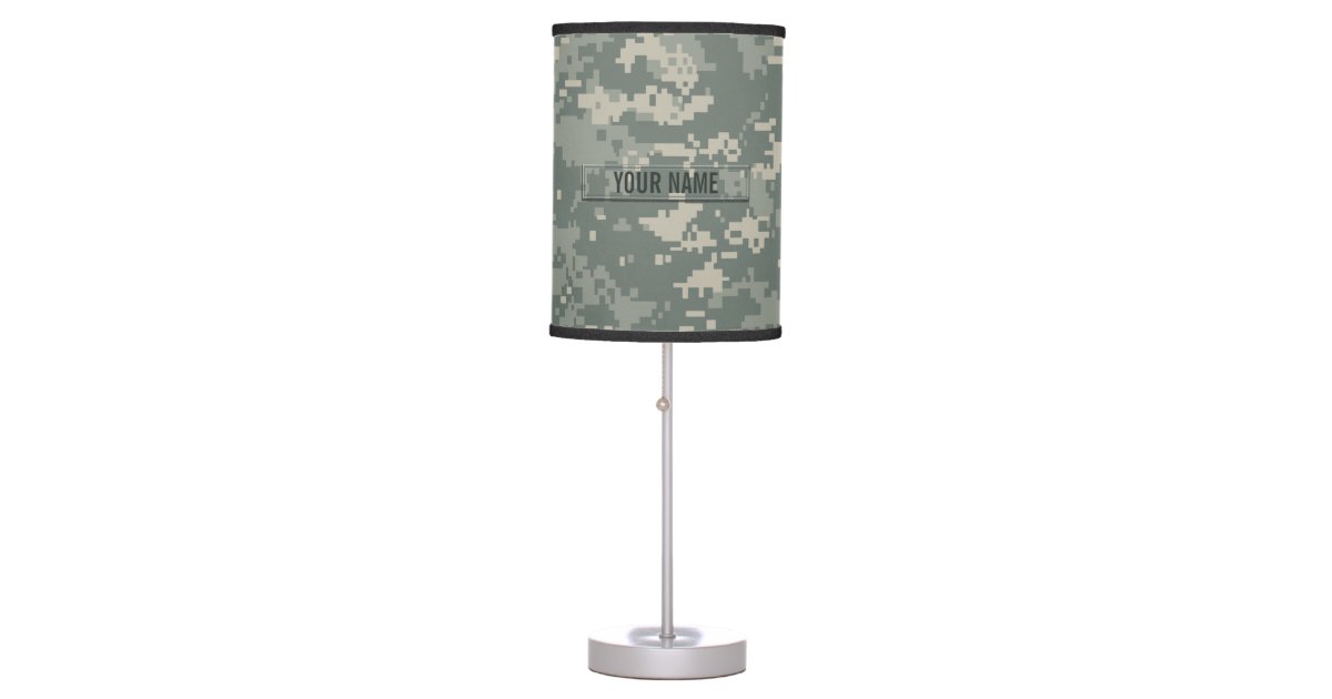 Army ACU Camouflage Customizable Table Lamp | Zazzle