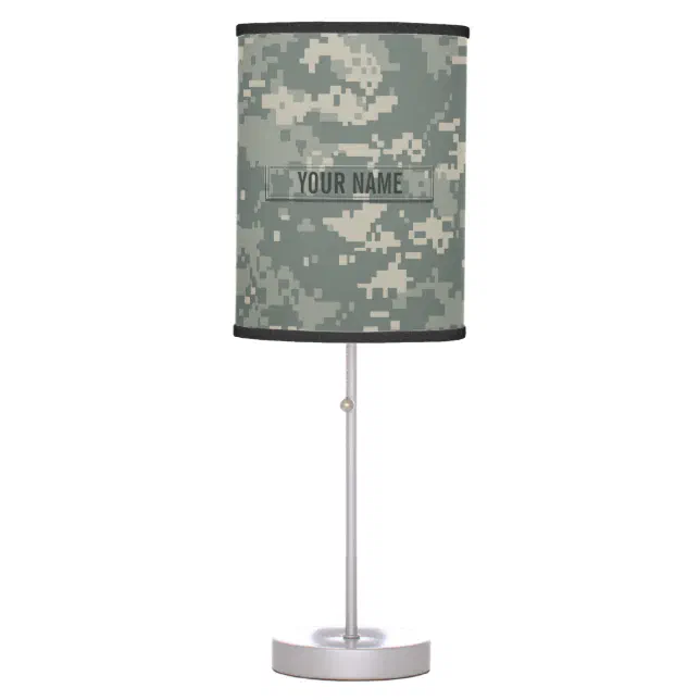Army ACU Camouflage Customizable Table Lamp | Zazzle
