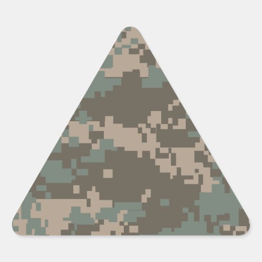 Army ACU Camouflage Triangle Sticker | Zazzle