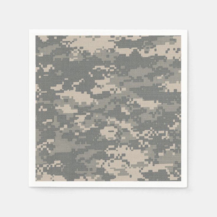 ARMY ACU Digital Camo Camouflage Pattern Napkins | Zazzle