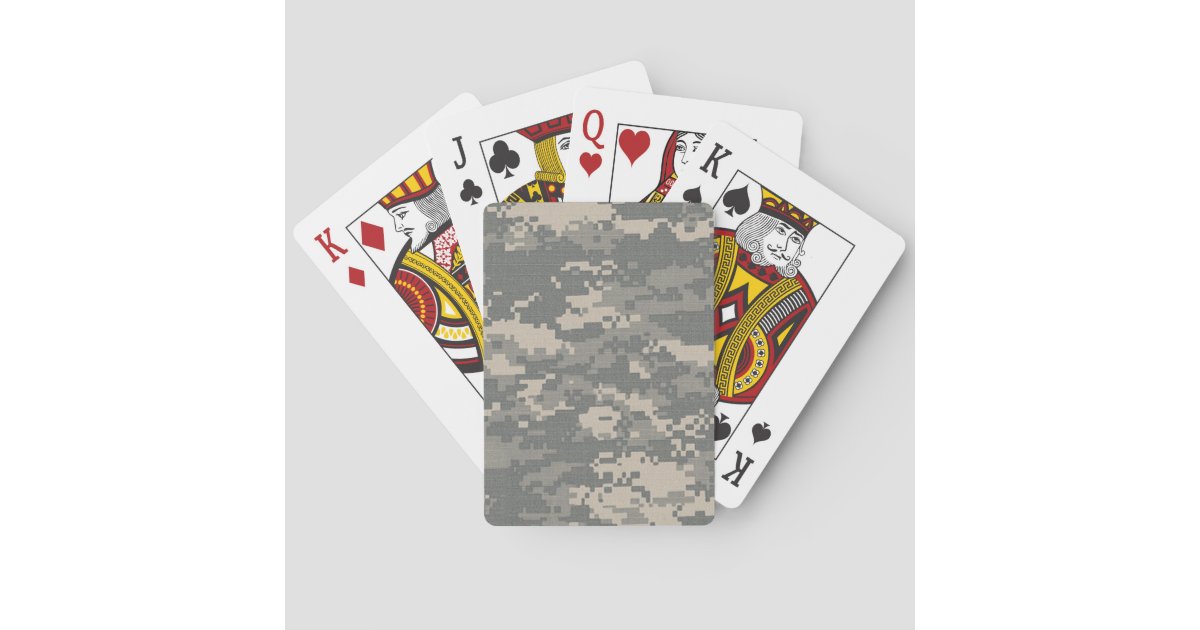 ARMY ACU Digital Camo Camouflage Playing Cards | Zazzle
