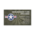Army Air Corps Vintage Business Card | Zazzle