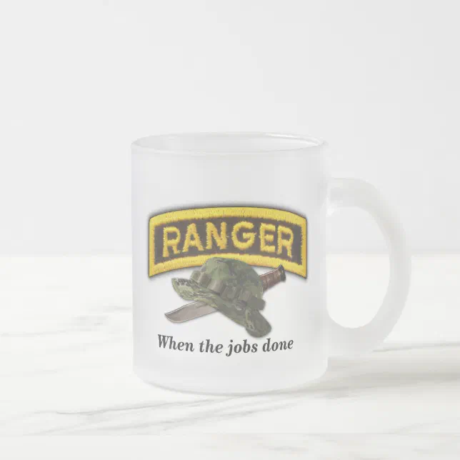 Army airborne rangers LRRPS recon LRS Frosted Glass Coffee Mug | Zazzle