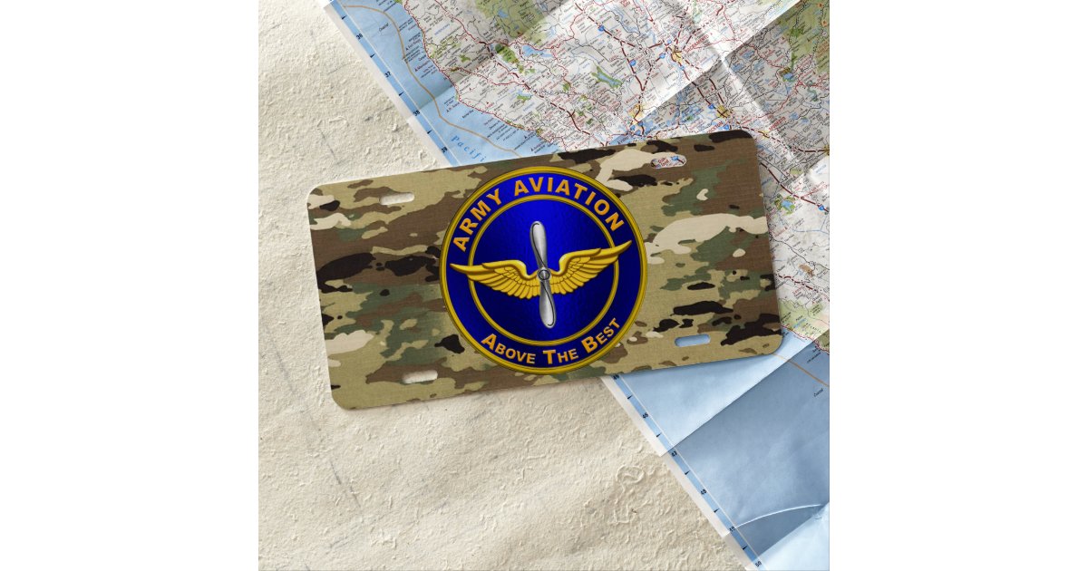Army Aviation License Plate | Zazzle