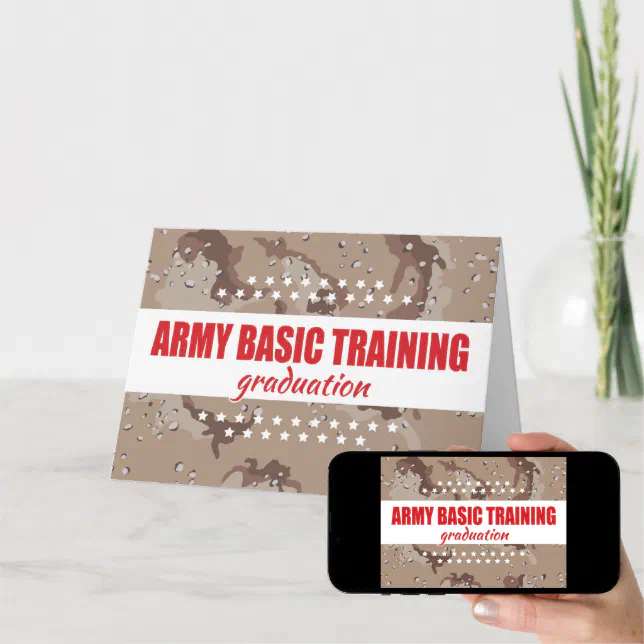 Army Basic Training Graduation Congratulations Card | Zazzle