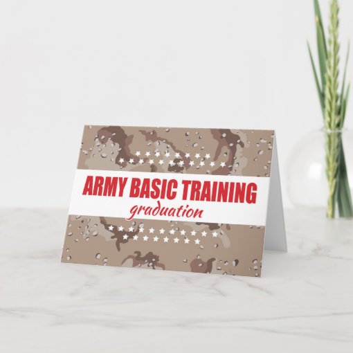 Army Basic Training Graduation Congratulations Card | Zazzle