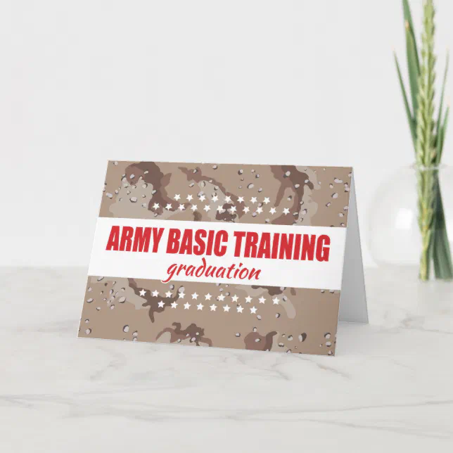 Army Basic Training Graduation Congratulations Card | Zazzle
