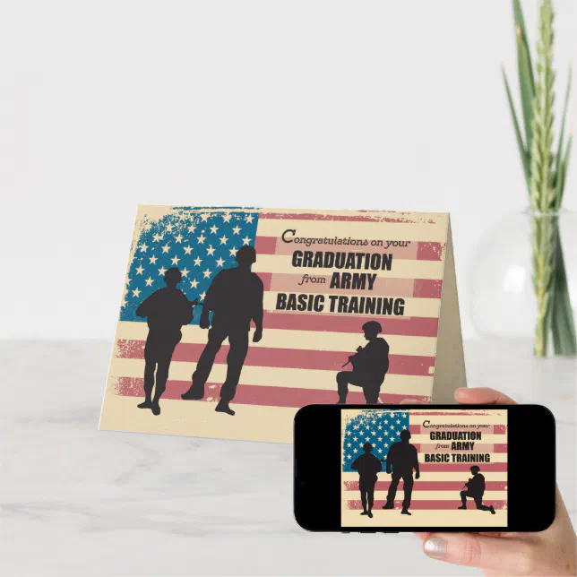 Army Basic Training Graduation, Military Soldiers Card | Zazzle