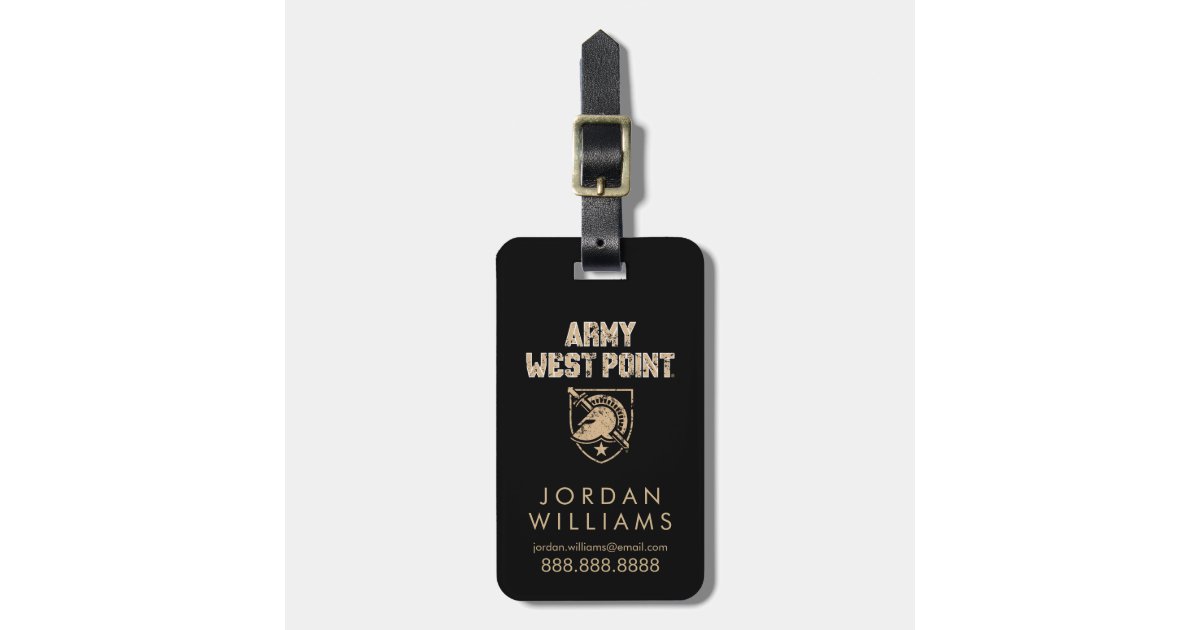 Army Black Knights Distressed Luggage Tag | Zazzle