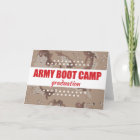 Army Boot Camp Graduation Congratulations Red, Whi Card | Zazzle.com