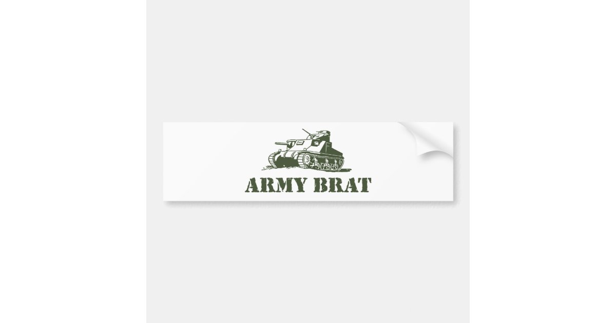 Army Brat Bumper Sticker | Zazzle