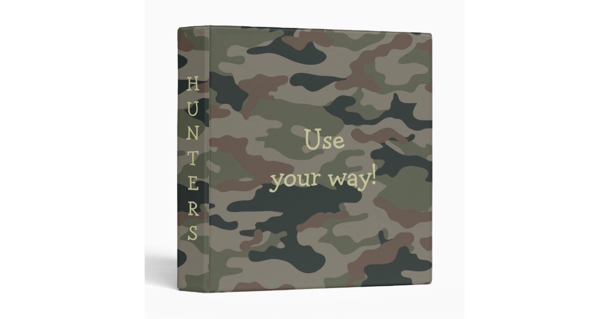 Army Camo ~ Avery Binder 1 EZD Touch | Zazzle
