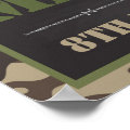Army Camo Birthday Party Welcome Sign | Zazzle