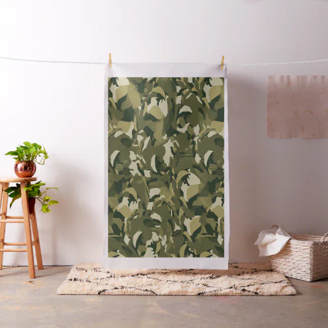 Army Camo Pattern Fabric | Zazzle