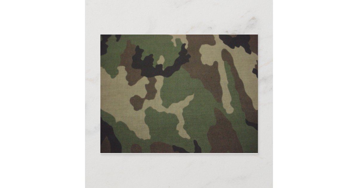 Army Camo Postcard | Zazzle