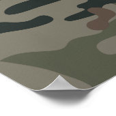 Army Camouflage in Green and Brown Military Poster | Zazzle