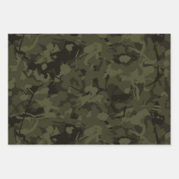 Army Camouflage Pattern Wrapping Paper Sheets | Zazzle