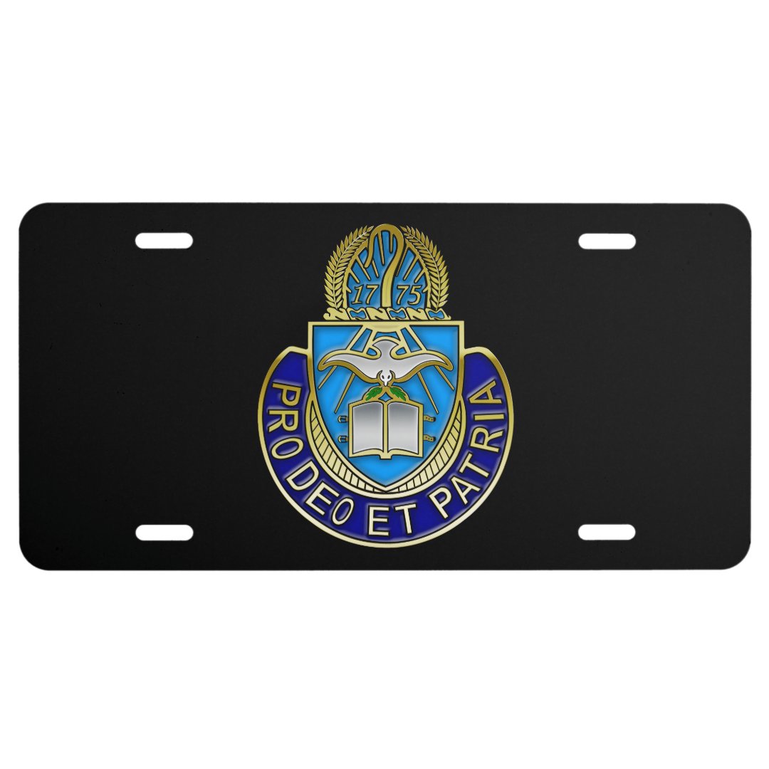 Army Chaplain Corp Crest License Plate | Zazzle