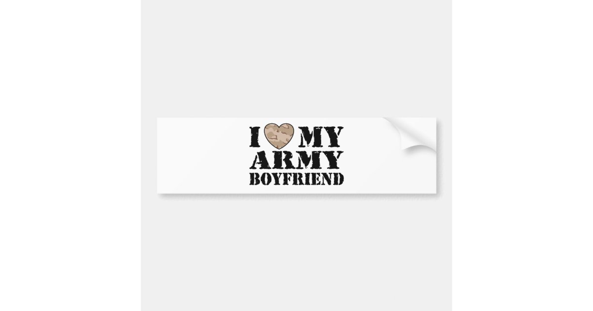 Army Girlfriend Bumper Sticker | Zazzle