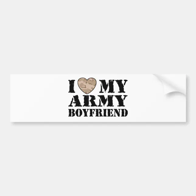 Army Girlfriend Bumper Sticker | Zazzle
