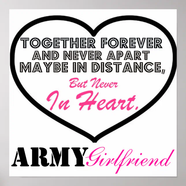 ARMY Girlfriend Poster | Zazzle