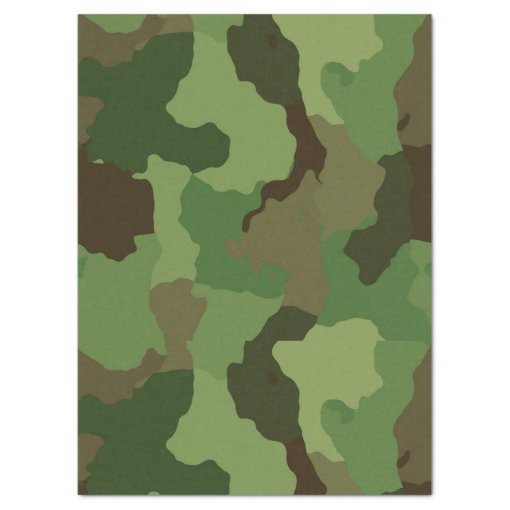 Army Green Camouflage Tissue Paper | Zazzle