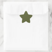Army Green Star Sticker | Zazzle