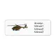 Army helicopter cartoon illustration label | Zazzle