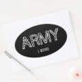 Army "I Served" Oval Sticker | Zazzle