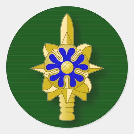 Army Intelligence Service insignia Classic Round Sticker | Zazzle.com