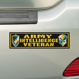 Army Intelligence Veteran bumper sticker | Zazzle