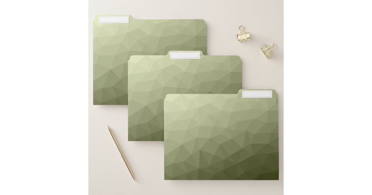 Army light green gradient geometric mesh pattern file folder | Zazzle