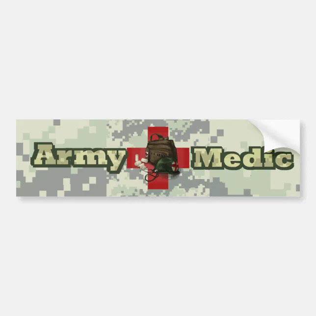 Army Medic Bumper Sticker | Zazzle