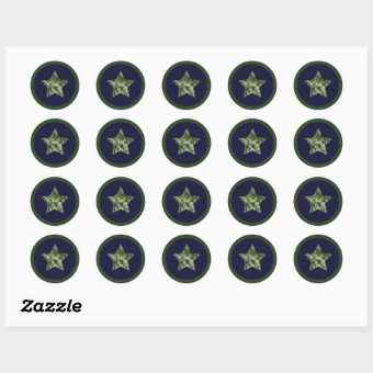 Army Military Birthday Classic Round Sticker | Zazzle