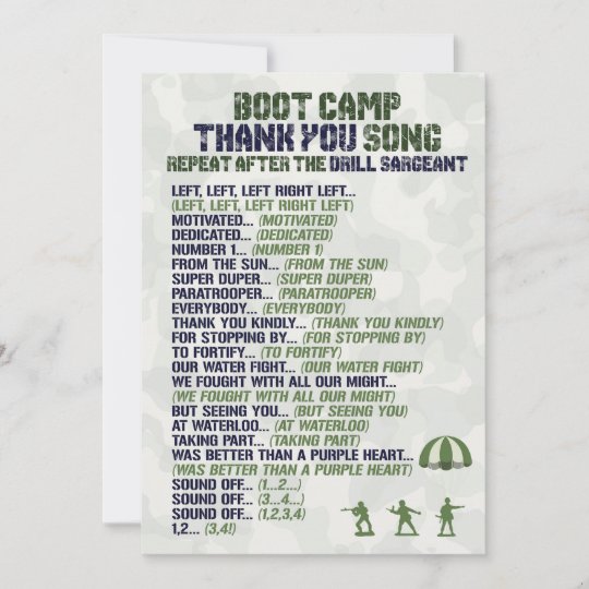 Army Military Birthday Thank You Cards | Zazzle.com