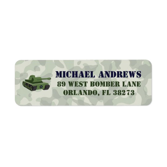 Army Military Camo Return Address Label | Zazzle.com