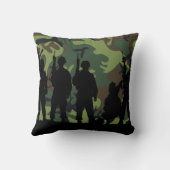 Army Military Initial Name | Kids Little Soldier Throw Pillow | Zazzle