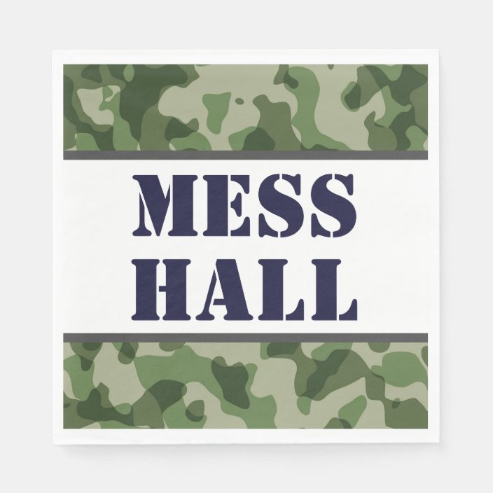 Army Military Mess Hall Birthday Party Napkins | Zazzle.com
