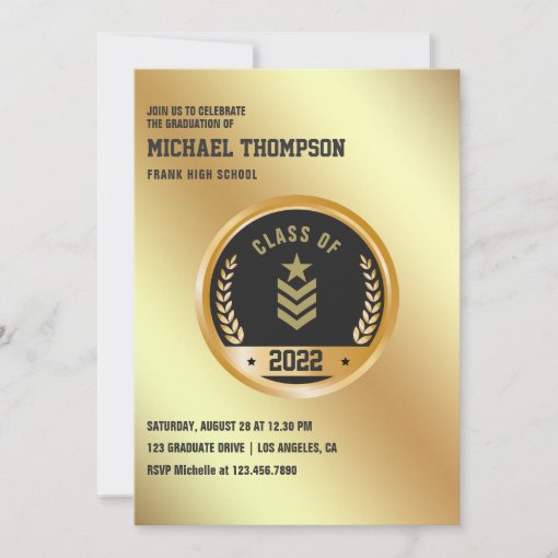 Army/Military themed Graduation Party Invitation | Zazzle