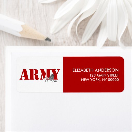 Army Mom Return Address Labels | Zazzle