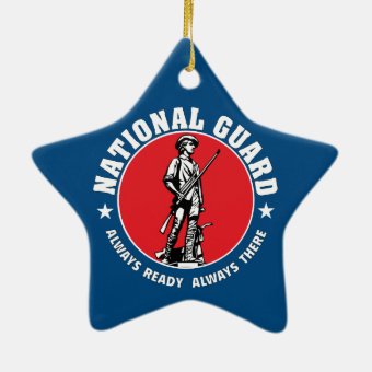 Army National Guard Historic Logo Ceramic Ornament | Zazzle